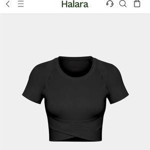 HALARA | Tops | Halara Black Active Crop Top | Poshmark